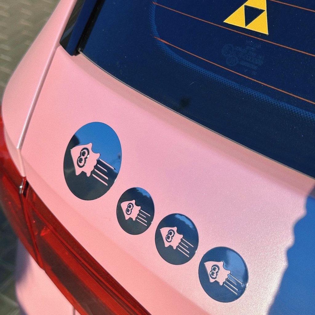 [Jet Warrior Merchandise] splatoon Car Sticker Host Metal Sticker ...