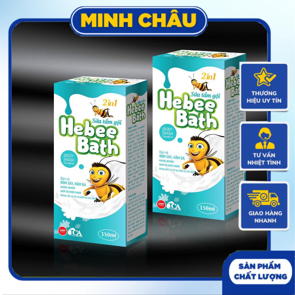 Hebee BATH SHOWER MILK (2in1) - helps reduce heat rash and diaper rash ...