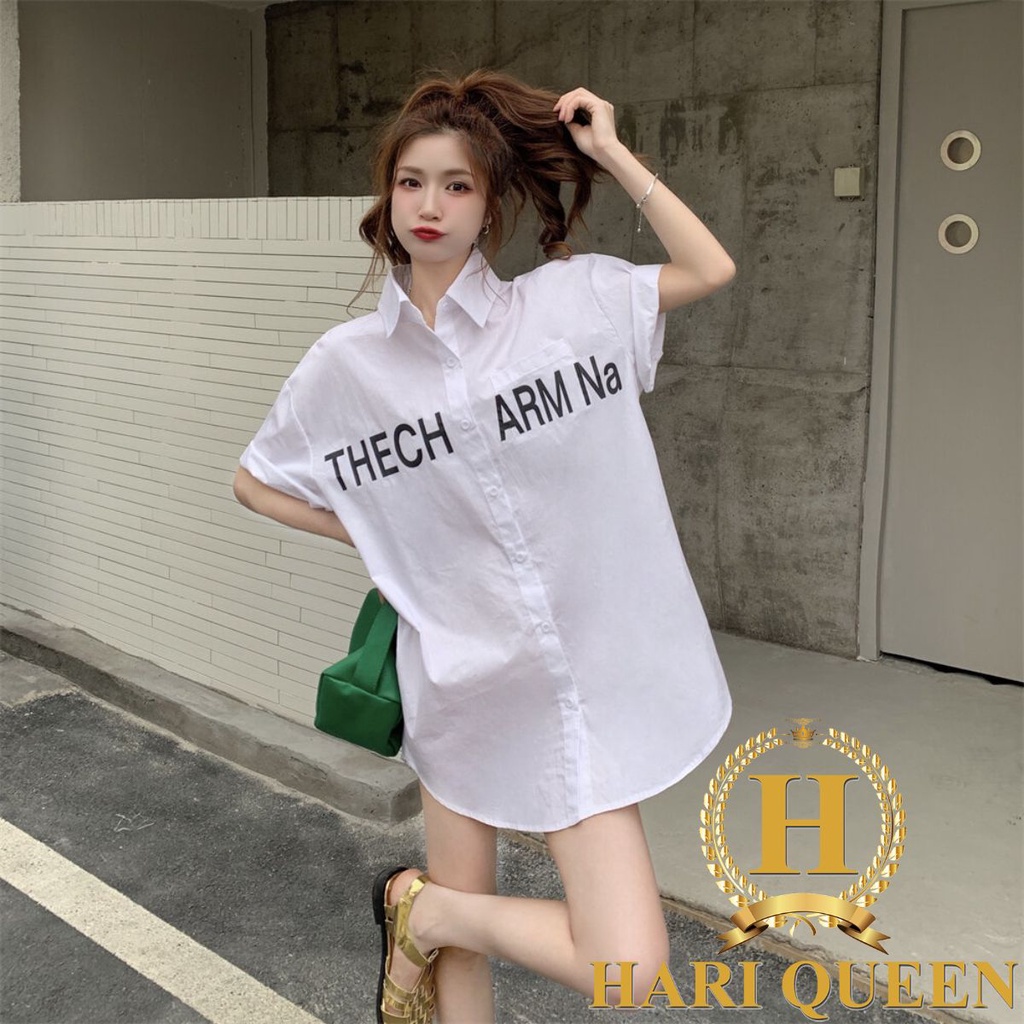 Sleeve shirt with AMR printed on pocket, hot model 2023 HARIQUEEN | Shopee Malaysia