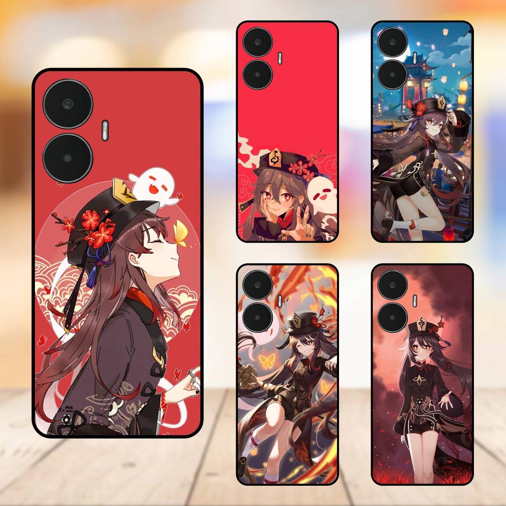 Hutao Genshin Impact black border Realme C55 phone case | Shopee Malaysia