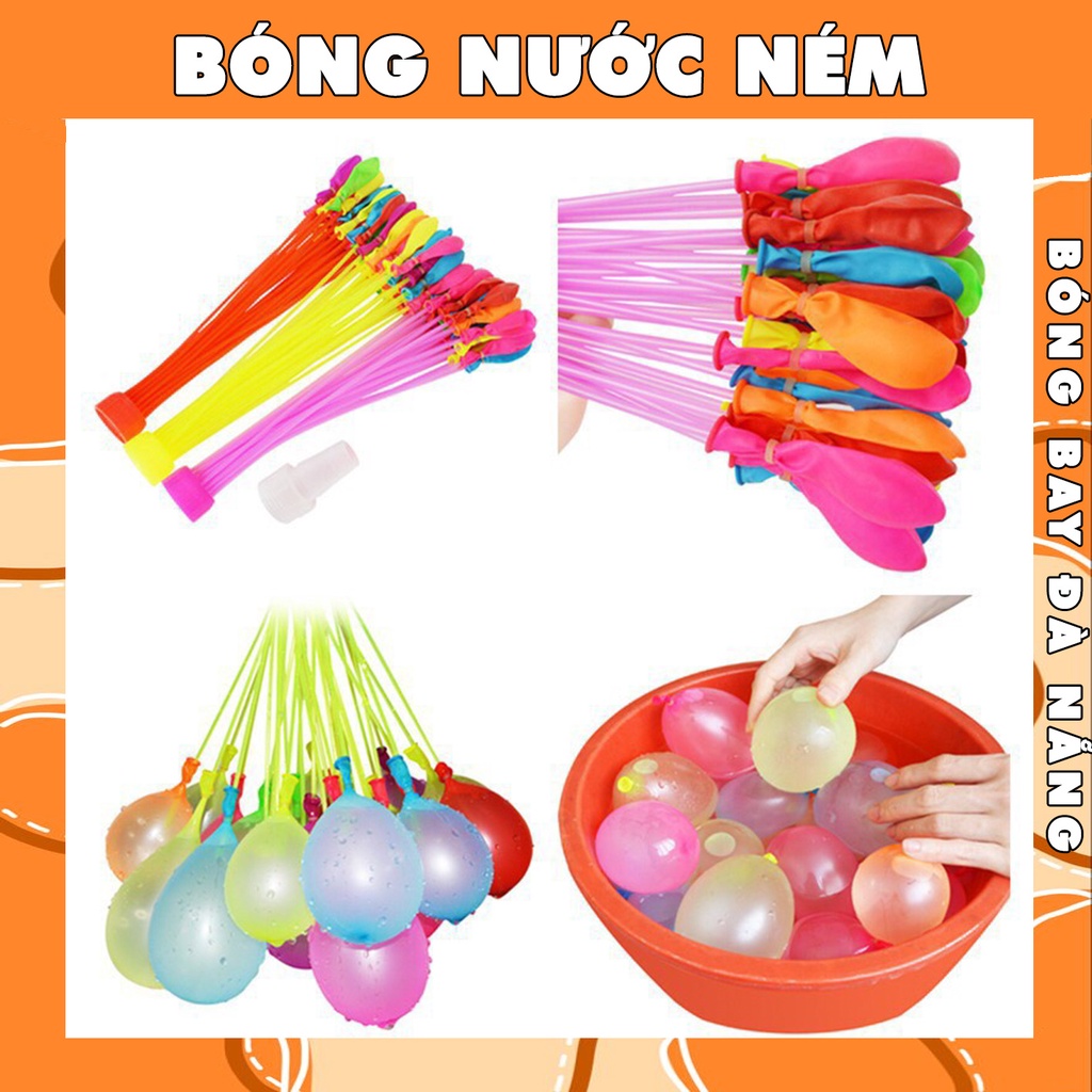 111 throwing water balloons with convenient pump valve, specialized for ...