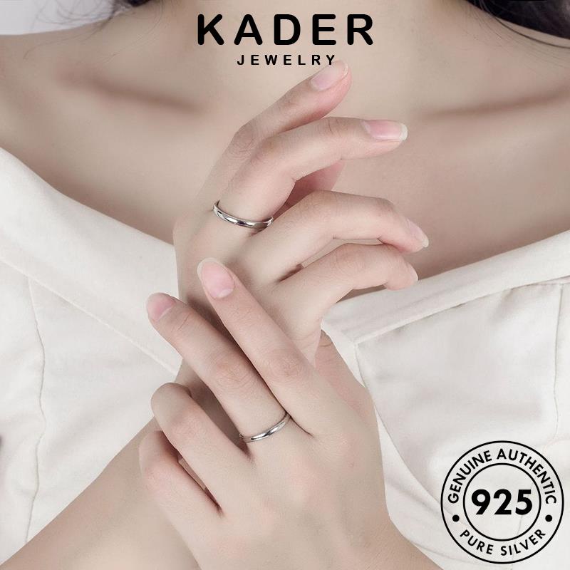 KADER JEWELRY Original Simple 925 Rings Silver Circle Couple R305 ...