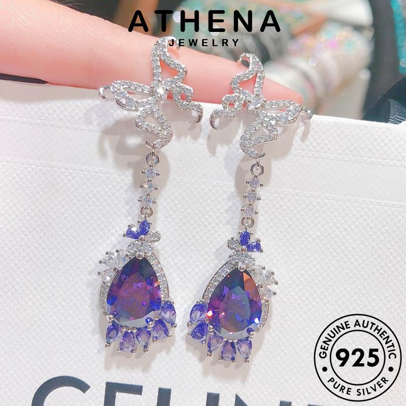ATHENA JEWELRY Earrings Amethyst Original Stud Butterfly 925 Women ...