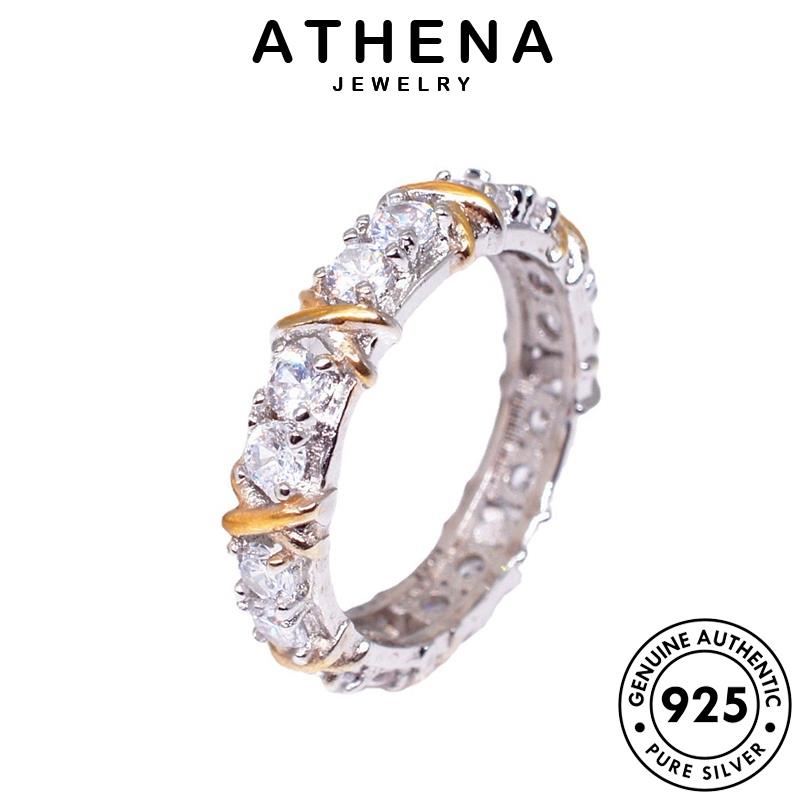 Original Athena JEWELLY 92.5% Fashion Silver Moissanite Diamond Ring ...