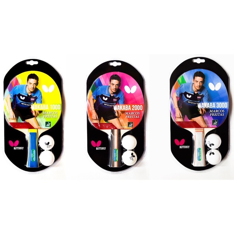 Genuine Butterfly WAKABA 1000-2000-3000 Table Tennis Racket | Shopee ...