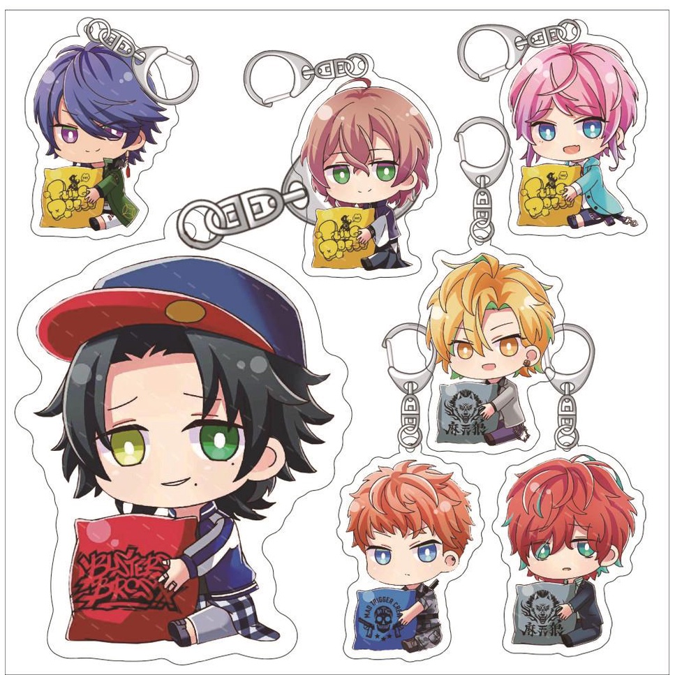 Hypnosis Microphone Keychain Yamada Ichiro Erlang Saburo Bicoffin Left ...