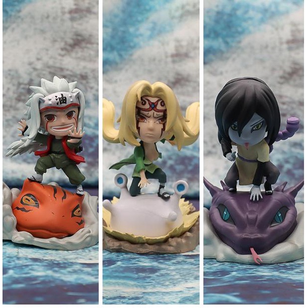 Naruto Jiraija model riding a Tsunade frog riding a snail Orochimaru ...