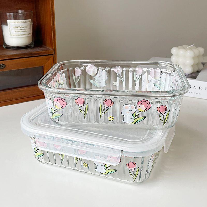 Lunch box glass lunch box insulation lunch box partition fresh box ...