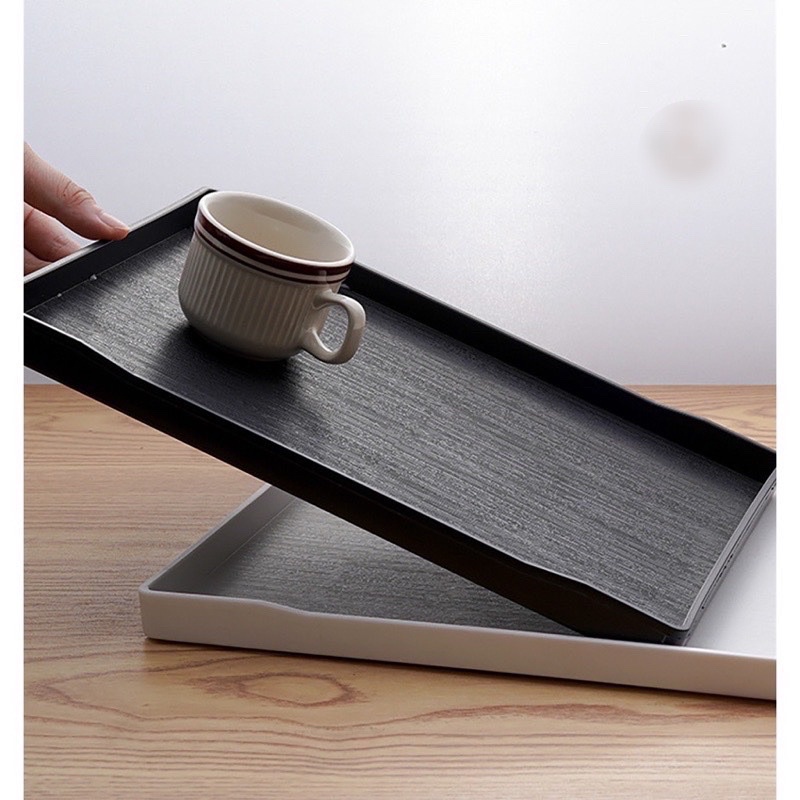 Plastic tray Clear sliding to carry cafe furniture and used in rooms ...