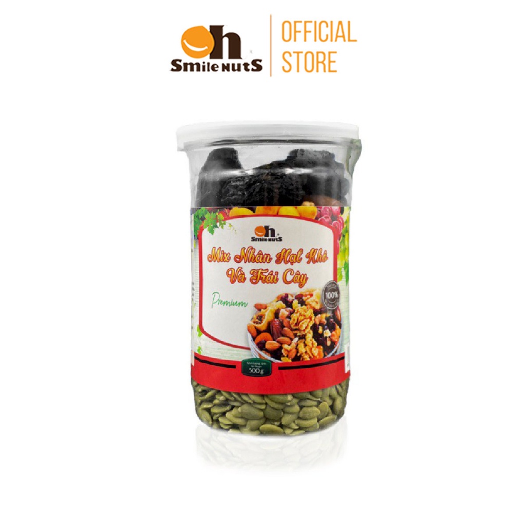 Mix Dried Kernels And Smile Nuts Fruits Box Of 500g - (Roasted Walnuts ...