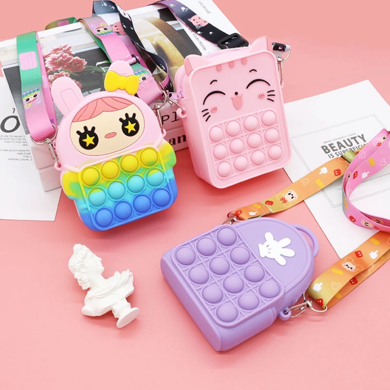 Pop it bag for babies, lovely fashion, many shapes, with strap, baby ...