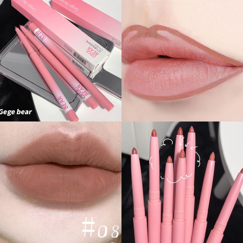 Gege bear Matte Velvet Lipstick Pen Plump Lips Long-lasting Waterproof ...
