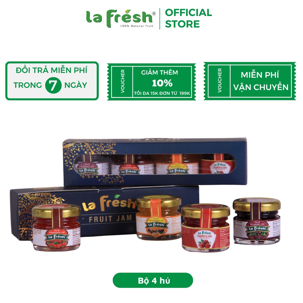 Lafresh Da Lat Combo 4 Jars Of Jam 4 Flavors | Shopee Malaysia