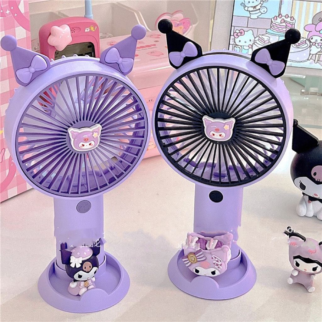 Koro meters big ear dog meiledi handheld fan shape USB desktop portable ...
