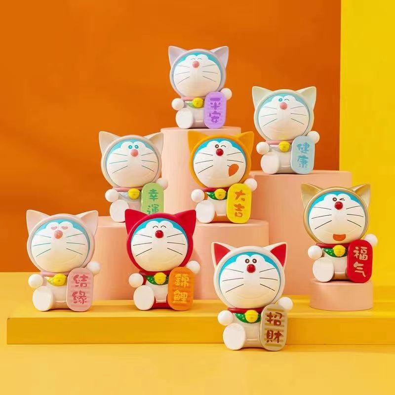[Available]Model Of 8 Doraemon Models Praying for Blessings and Good ...