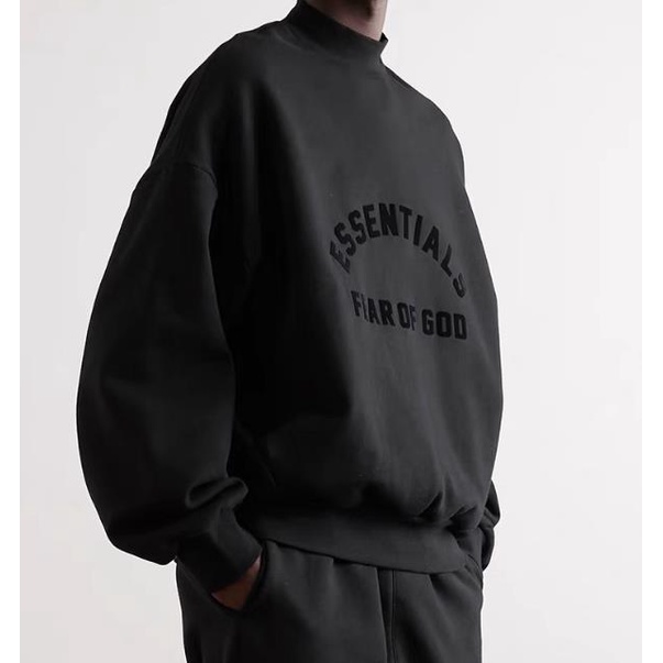 Fear of God Essentials SS23 Crewneck Essentials Core Jet Black ...