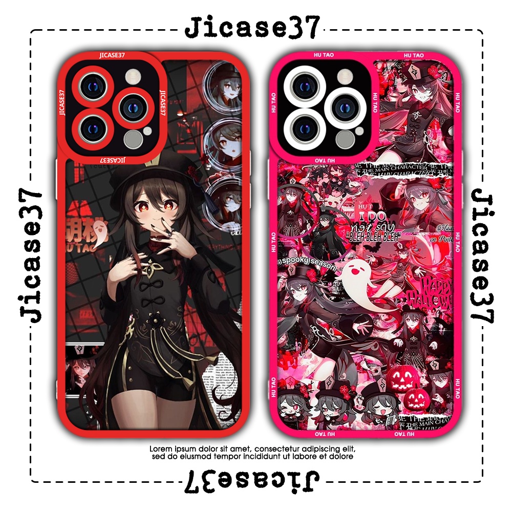 Jm CASE Genshin Impact Hutao game character square edge iphone CASE 6 ...