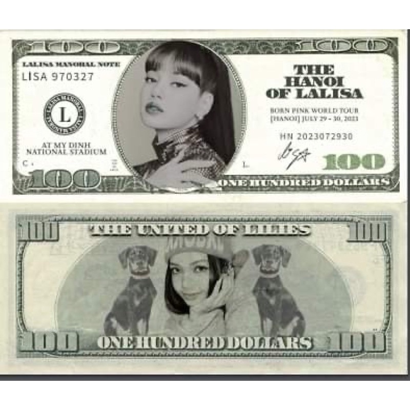 Sold OUT - SHIPPING SG Pack of 100 LISA banknotes 100 dollars ...