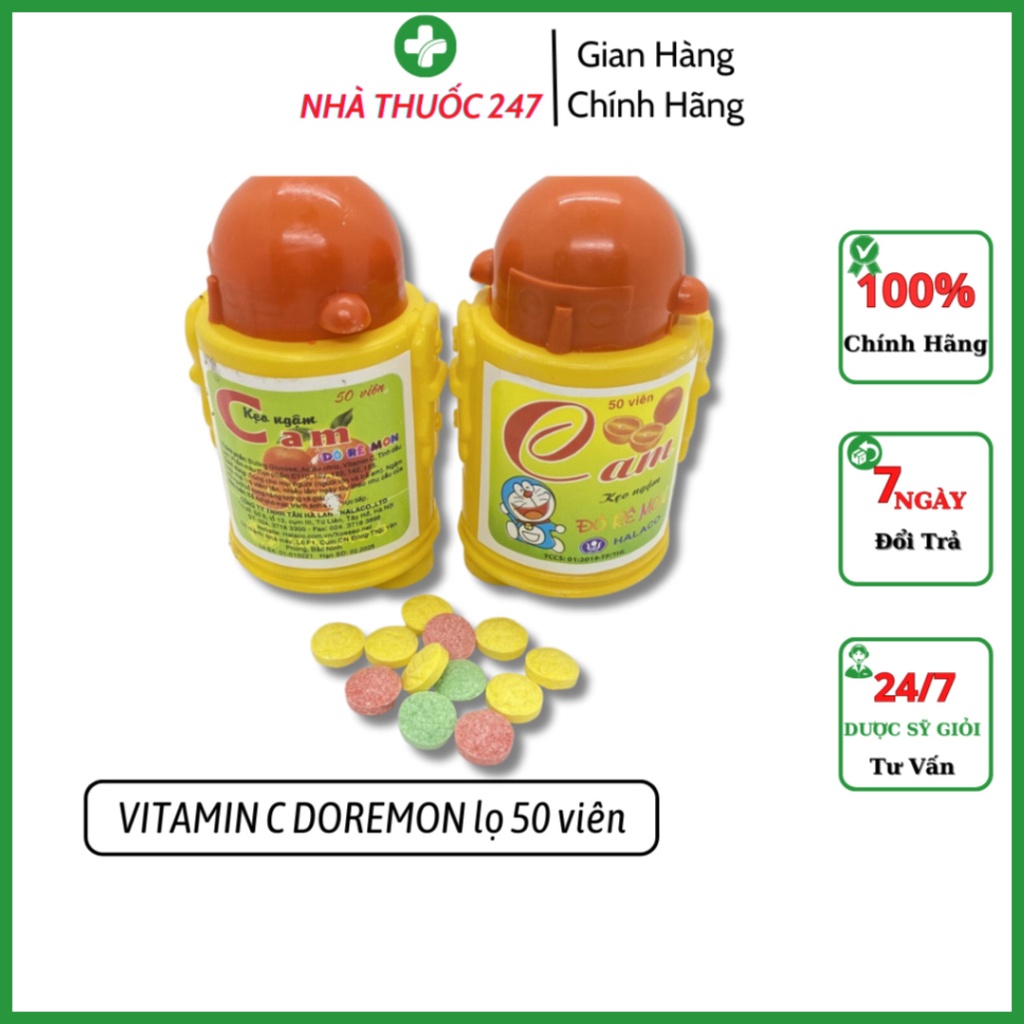 Vitamin C DOREMON Lozenge Tablets Vial Of 50 Tablets | Shopee Malaysia