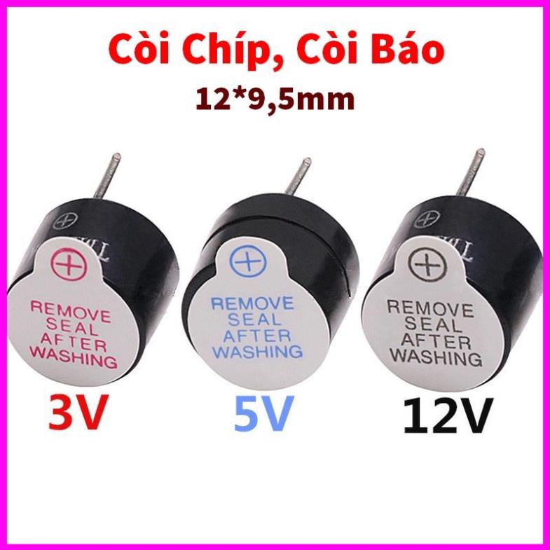 Chip Buzzer, Siren 3V 5V 12V 12*9.5mm | Shopee Malaysia