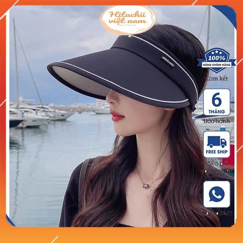 Wide-brimmed hat half-head sunClear MENGLANSH women's half-head sun hat ...