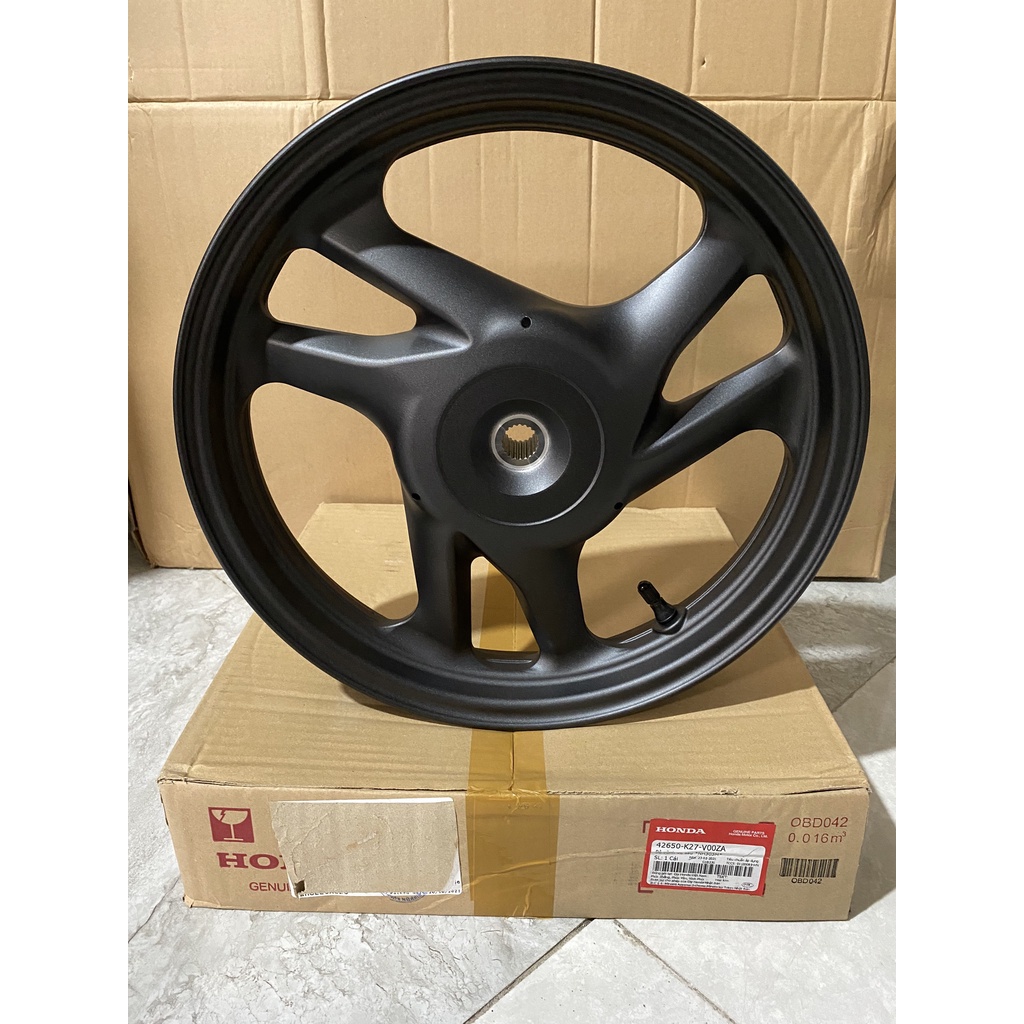 Rear rim set | Rear wheel of Air Blade 125 (2012-2014) matte black ...