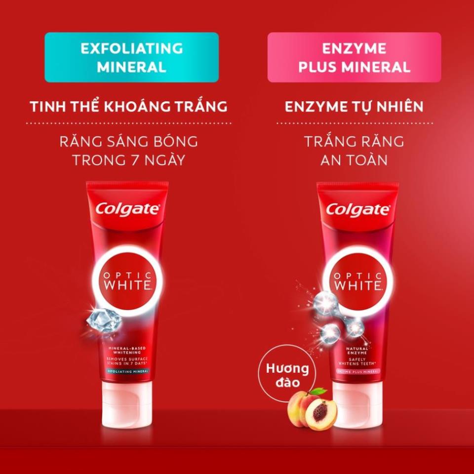 Colgate Optic White Toothpaste whitens teeth in 7 days (80g/100g ...