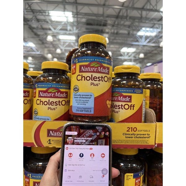 Nature Made CholestOff Plus Cholesterol Reducing Pills 210 pills ...