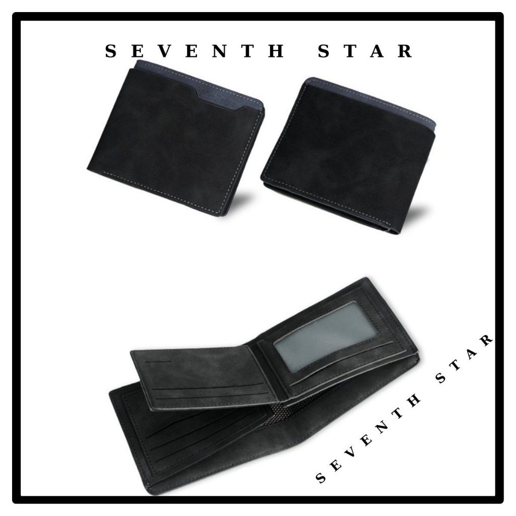 Men's Leather Wallet Folding Multiple Card Compartments (2 $2 And 6 ...