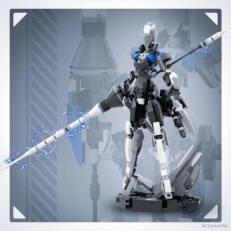 Buildmoc Science Future Fiction Armored Female Lancer Valkyrie Mecha ...