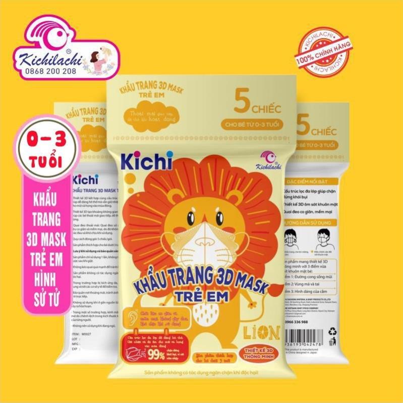Children's Mask Kichilachi 3d Antibacterial Mask, Lovely Lion Shape ...