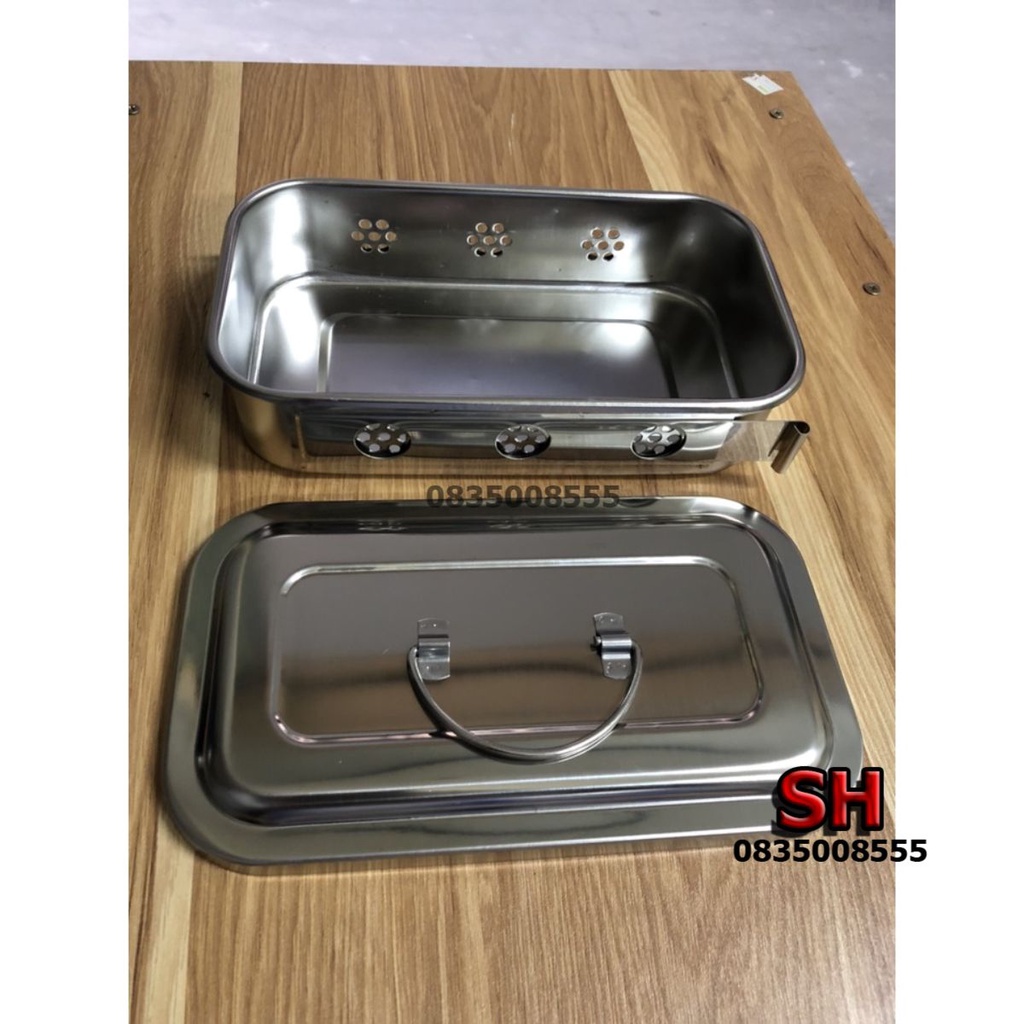 Stainless steel minor surgery box with lid and handle - urinary box ...