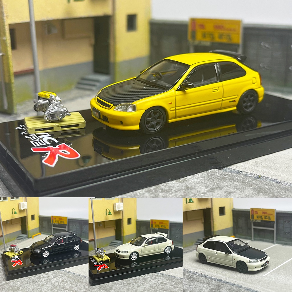 Hobby Japan 1: 64 Initial D Honda Civic Type R EK9 with Engine | Shopee ...