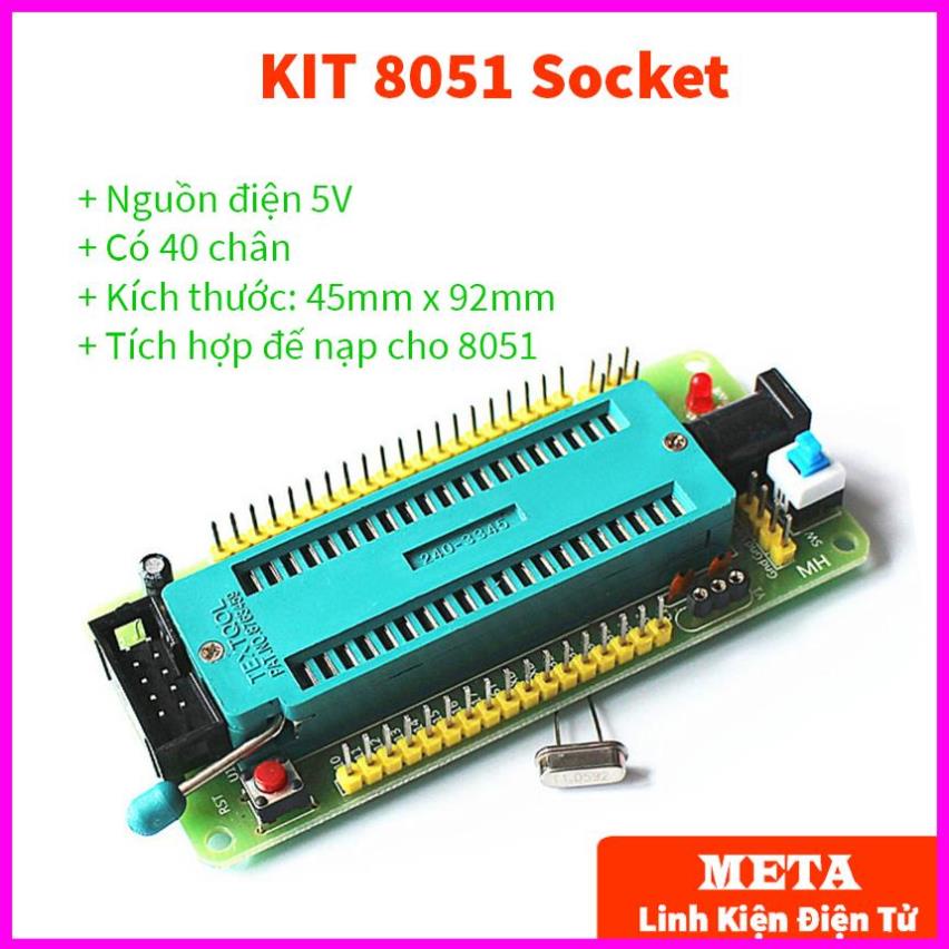 Kit 8051 40-Pin Expansion Socket - Integrated 89S52 Chip Loader ...