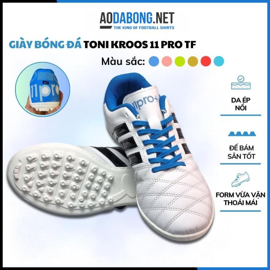 Genuine Toni Kroos 11 Pro 3-Stripes Soccer Shoes, Artificial Turf ...