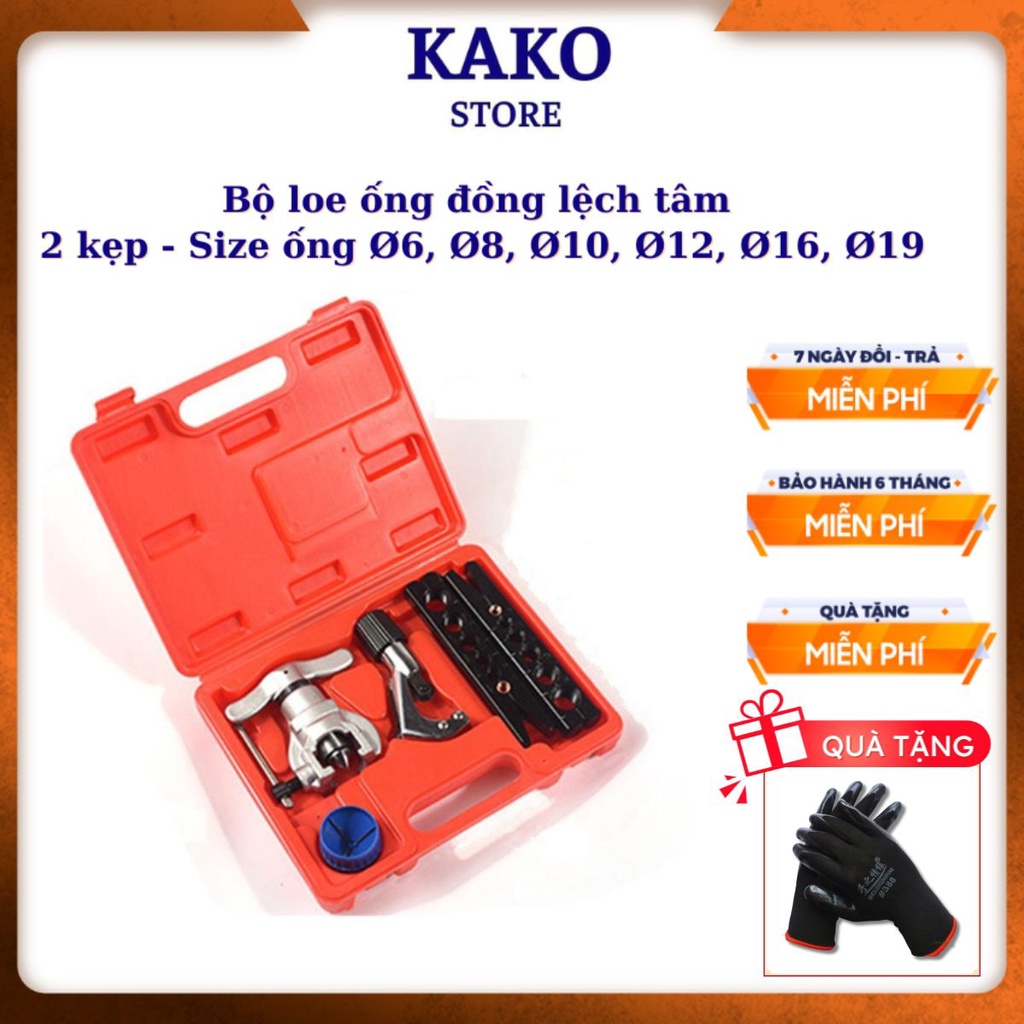 Dunnex 2-clip eccentric copper pipe flare set with cutter, copper pipe ...