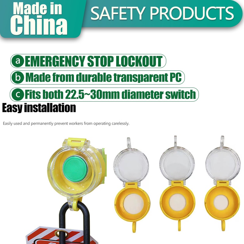 Loto-lockout [EMERGENCY STOP LOCKOUT] Industrial EMERGENCY STOP Button ...