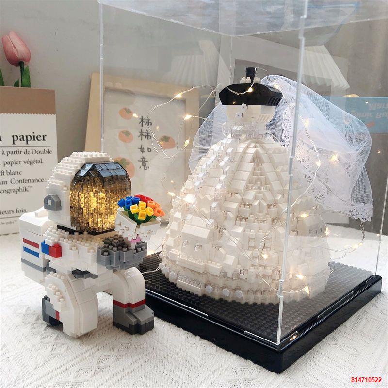 In stock Lego proposal astronaut wedding building blocks toys gifts ...