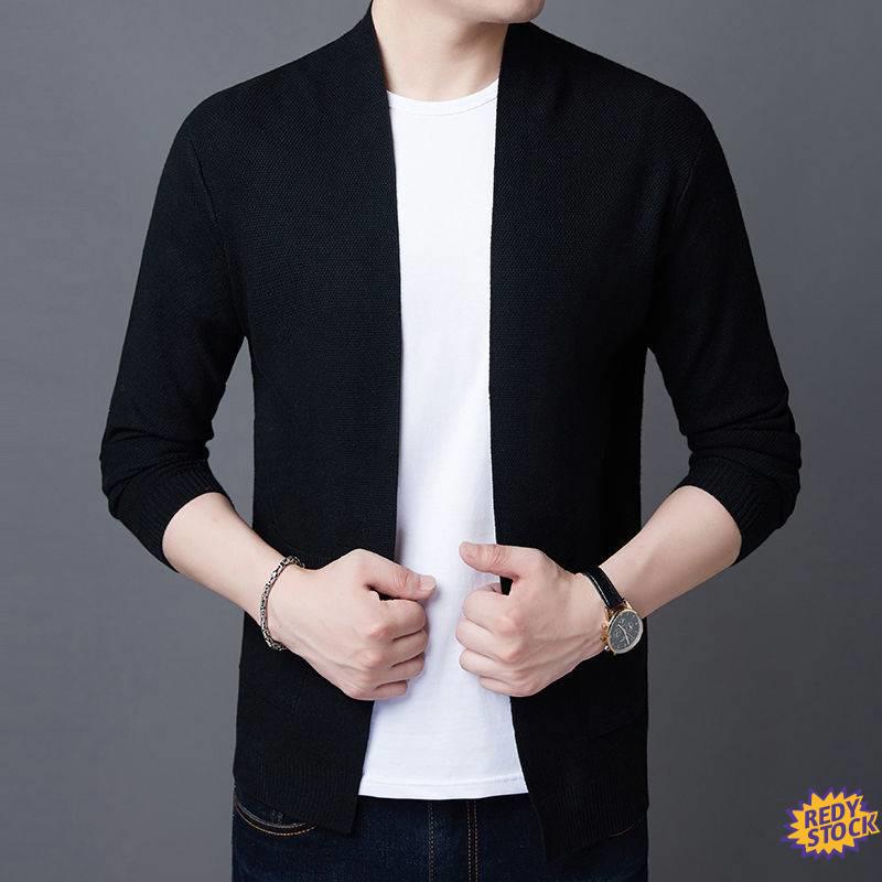 【High Quality】 cardigan lelaki plus size New men's knitwear autumn and ...