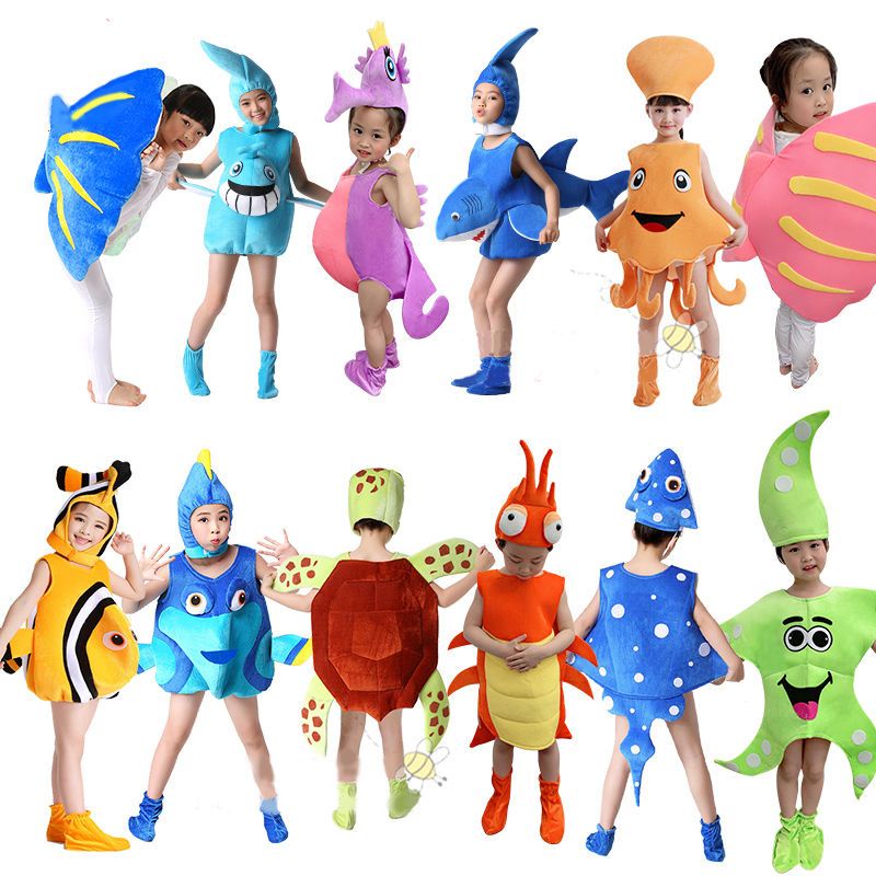 Children s marine animal costumes Halloween underwater world creature ...