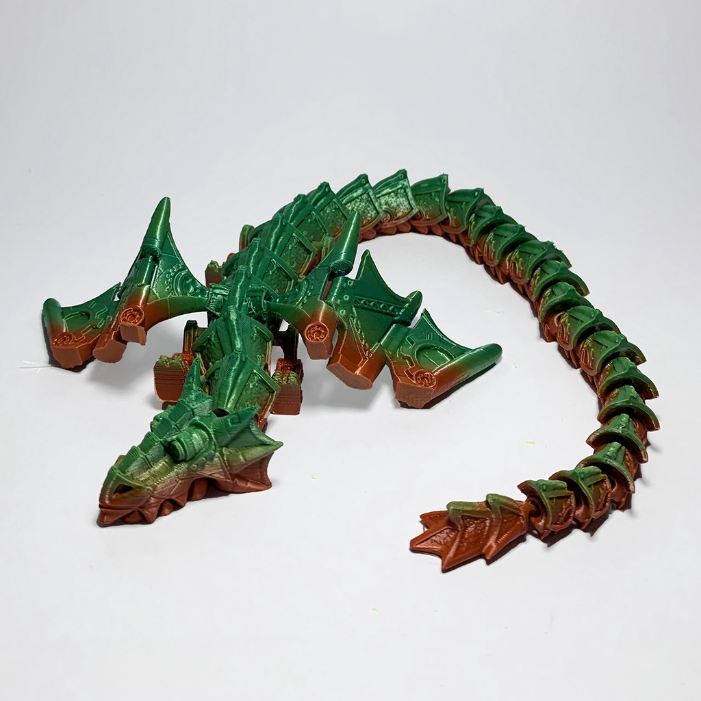 [Uncolored] 3d printed Steampunk Dragon with moving joints and super ...