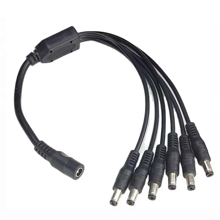Dc Power Splitter Cord from 1 to Multiple Jack Heads 5.5x2.1mm | Shopee ...