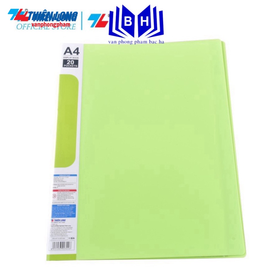 Cover of 20 leaves/ File of 20 A4 leaves Thien Long FO-DB007 | Shopee ...