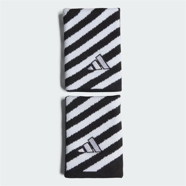 Adidas Tennis Wrist Band With Stripe Pattern - Black / White | Shopee ...