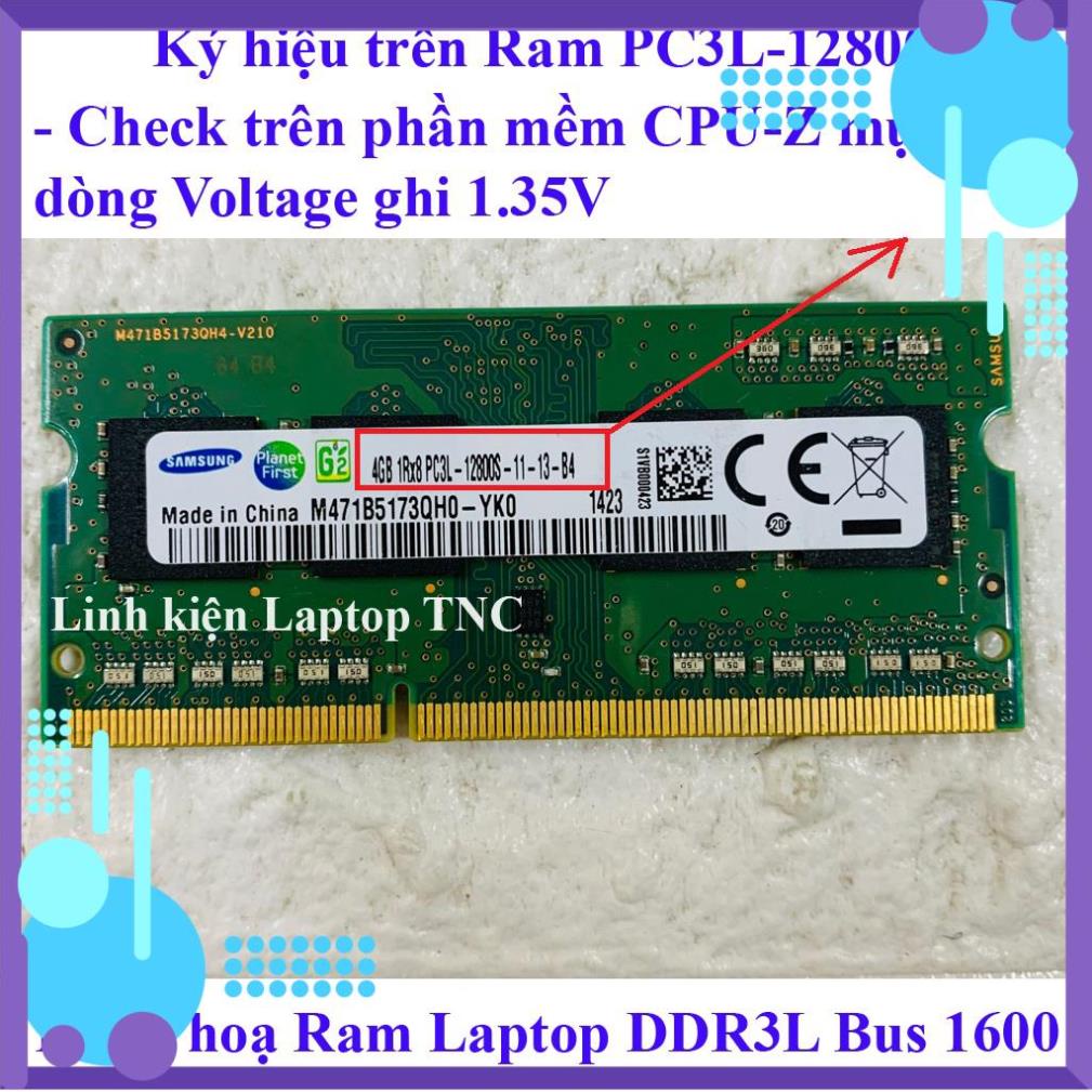 Hcm Laptop Ram 4Gb DDR3L / 4Gb PC3L old disassembled Bus 1600 MHz (old ...