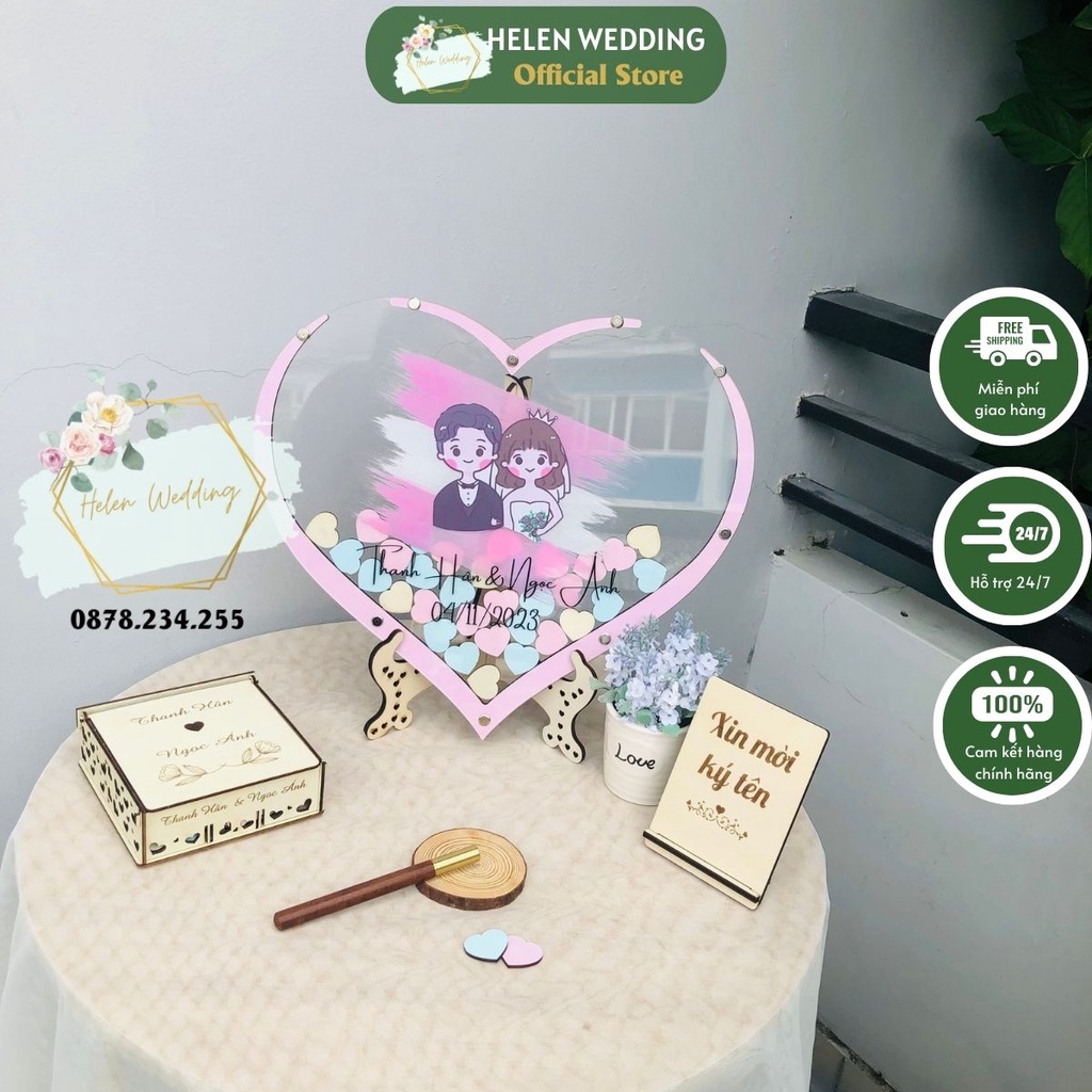 Sign Painting with Heart Drop Transparent Heart Frame with Chibi Print ...