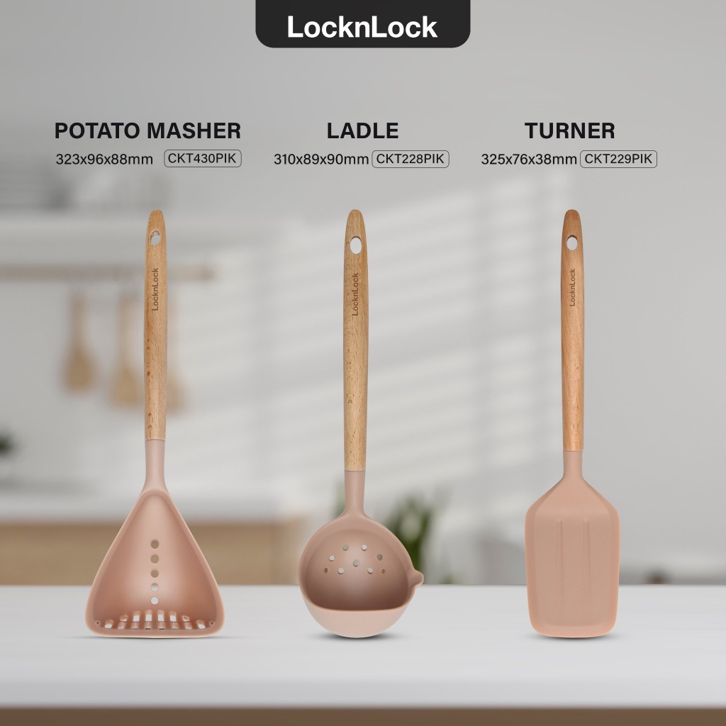 Lock&Lock kitchen utensil set, food flipping shovel, soup ladle, heat ...