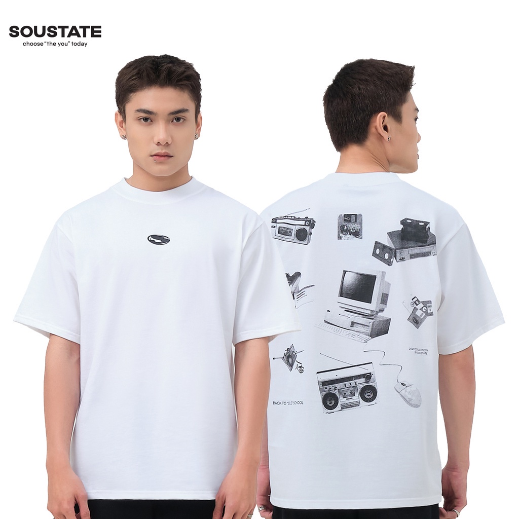Soustate Puzzle Oversize T-Shirt (White) | Shopee Malaysia