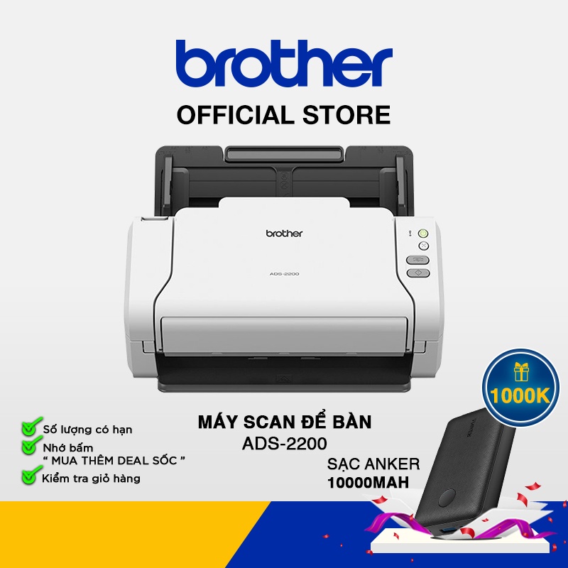 Brother ADS-2200 Desktop Scanner | Shopee Malaysia