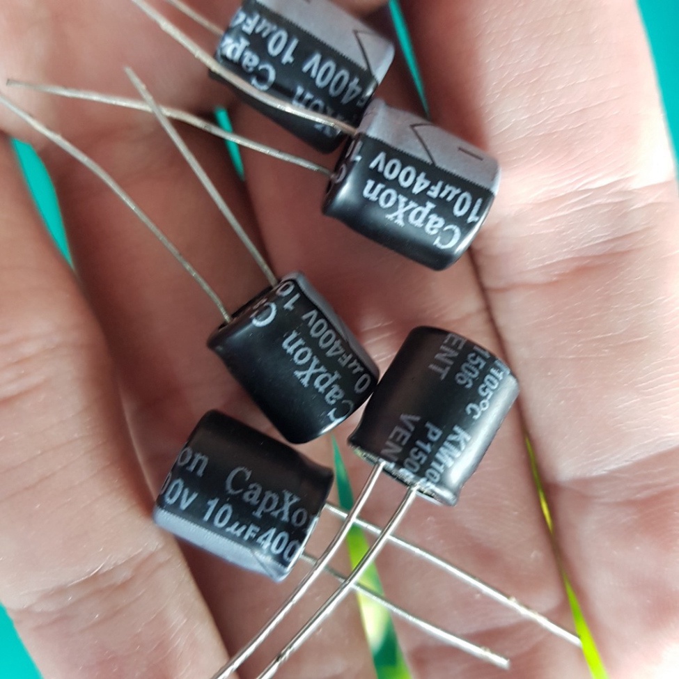 Combo 5C Capacitor 10uF 400V Polarized Capacitor 400V | Shopee Malaysia